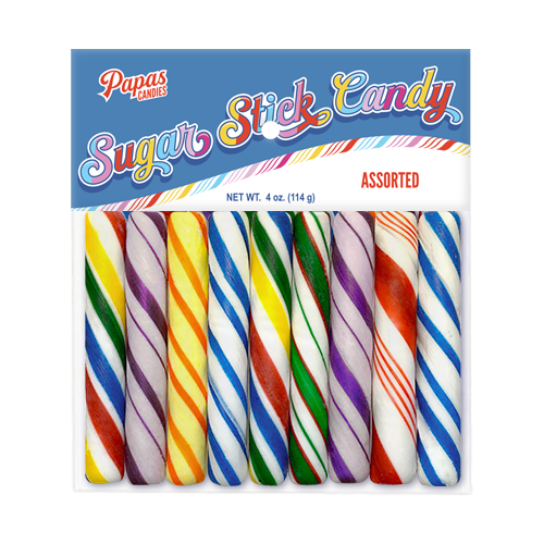 Sugar Stick Candy Bags – Papas Candies Online Shop